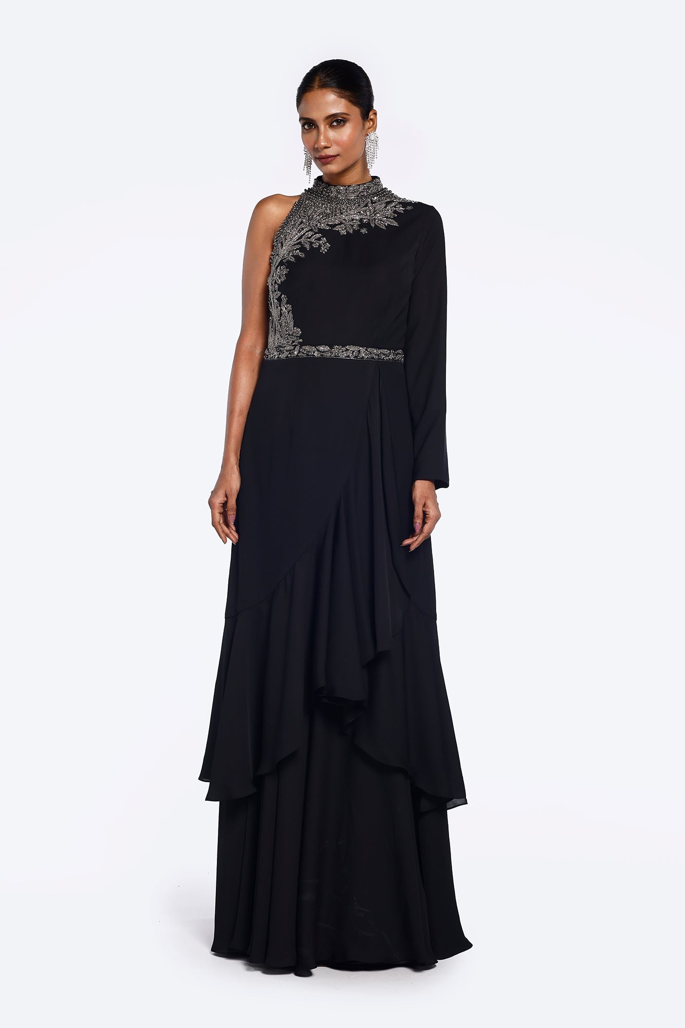 Astor Mono Sleeve Gown – Anantam