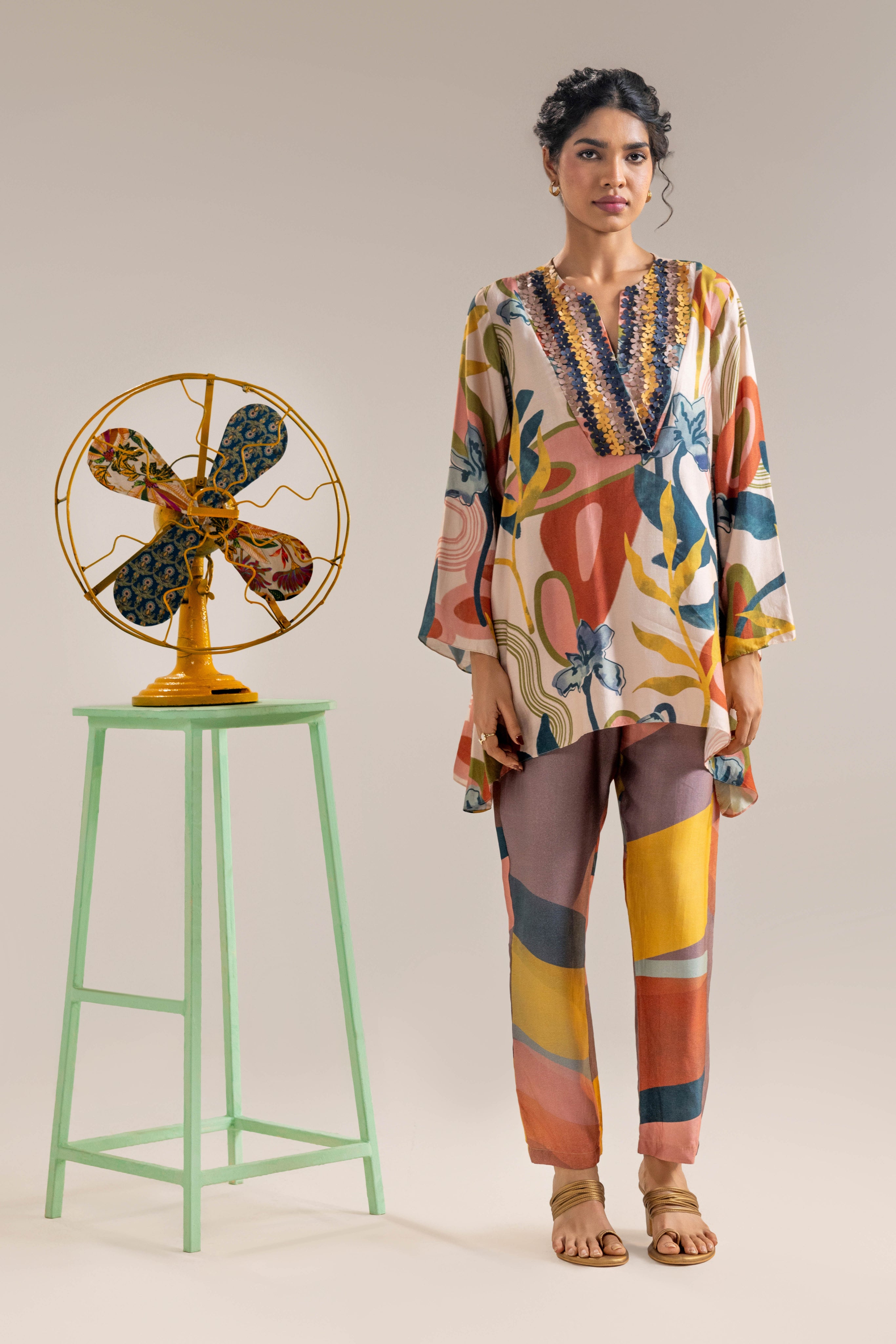 flora embellished co-ord set – Anantam